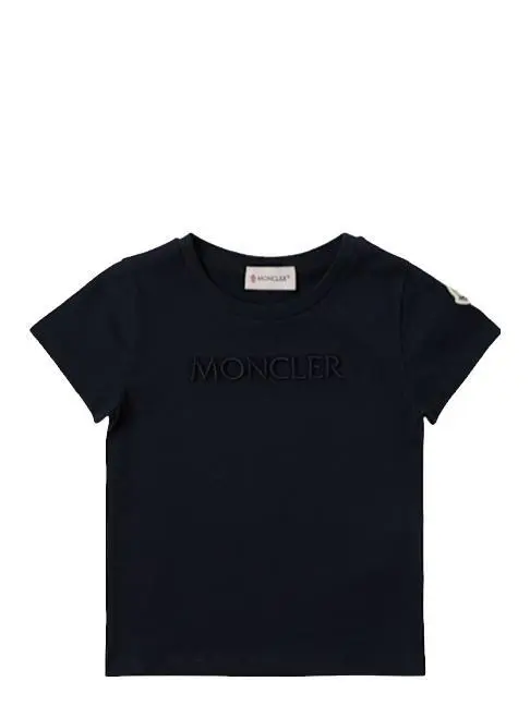 Moncler Embroidered Logo T-shirt - Black