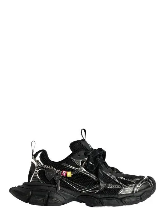 Balenciaga 3xl Low-top Sneakers With Chain Detail - Black