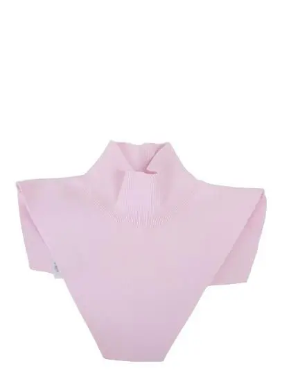 JIL SANDER Ribbed Knit Bib - Pink