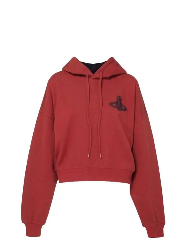 VIVIENNE WESTWOOD Box Cropped Hoodie - Red