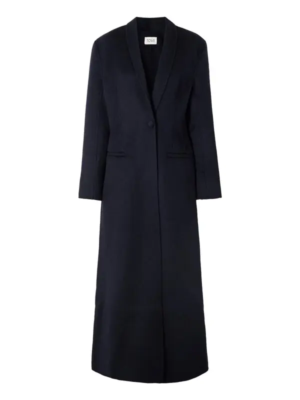 Tove Long-sleeved Coat - Navy