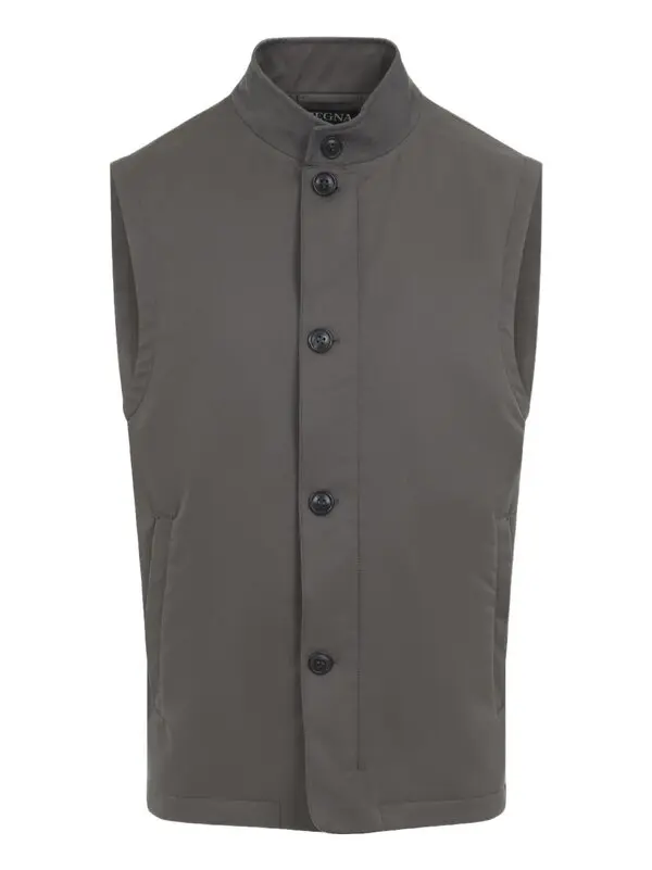Zegna Button-fastening Sleeveless Gilet - Black