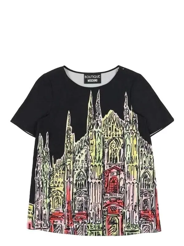 Moschino Graphic Print T-shirt - Black