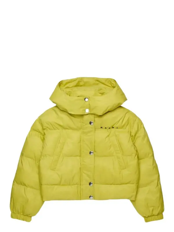 Marni Logo-print Padded Jacket - Yellow