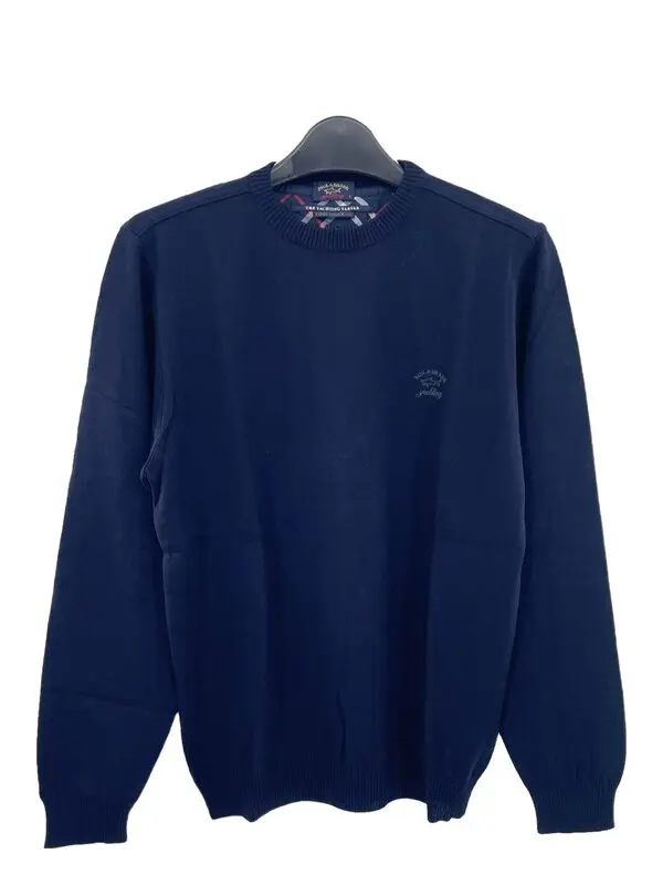 PAUL  SHARK Paul & Shark Crew Neck Long Sleeve Sweater - Blue
