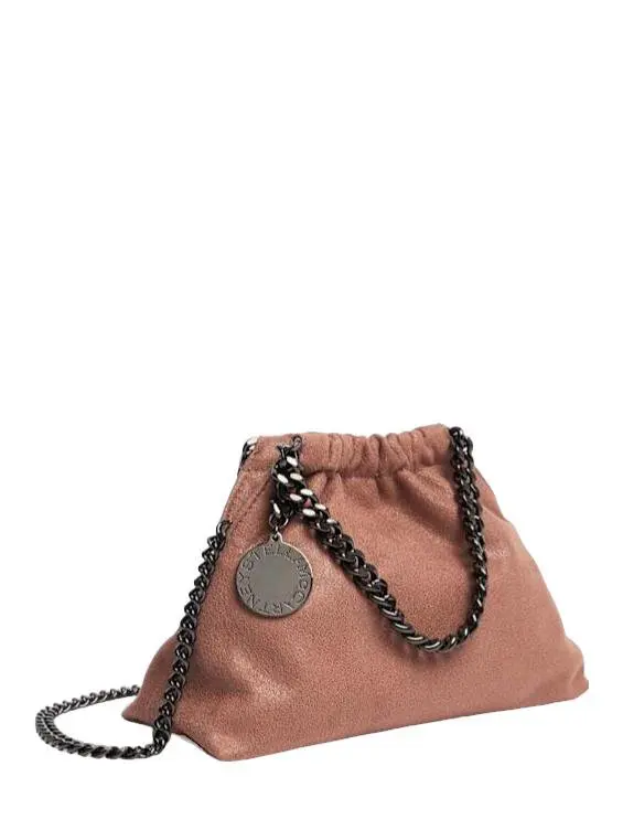 Stella McCartney Mini Eco Shaggy Drawstring Bag - Pink