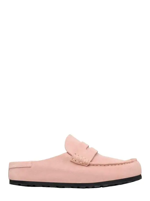 BIRKENSTOCK Naples Suede Loafers - Pink Clay