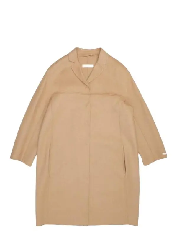 Max Mara Logo Coat - Brown