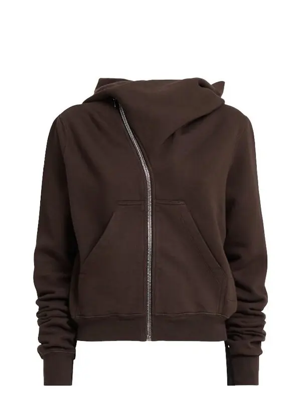 Rick Owens Mountain Jersey Turtleneck Sweatshirt - Black