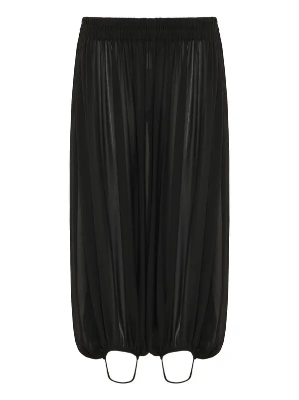 Alaïa Pleated Loose Fit Trousers - Black