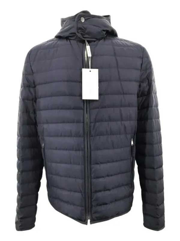 FERRAGAMO Quilted Down Hooded Jacket - Black