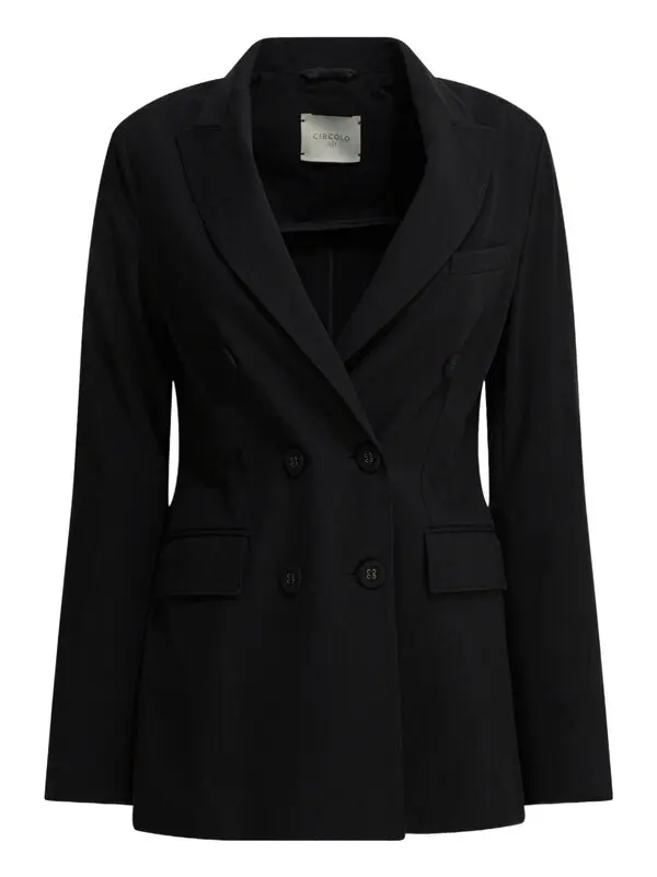 CIRCOLO 1901 Double-breasted Tailored Blazer - Black
