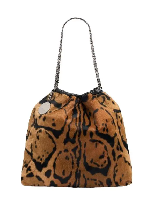 Stella McCartney Medium Ocelot Print Bag - Brown