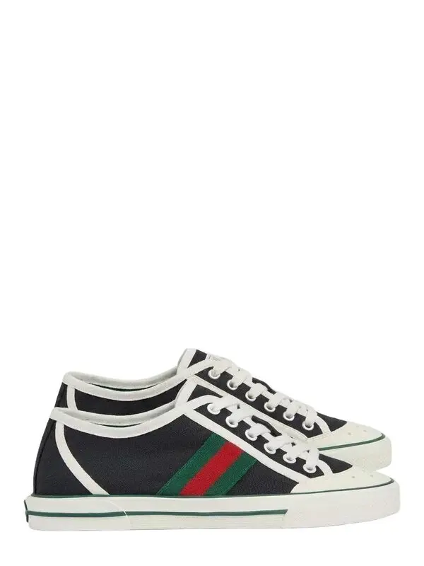 Gucci Web-stripe Low-top Sneakers - Black