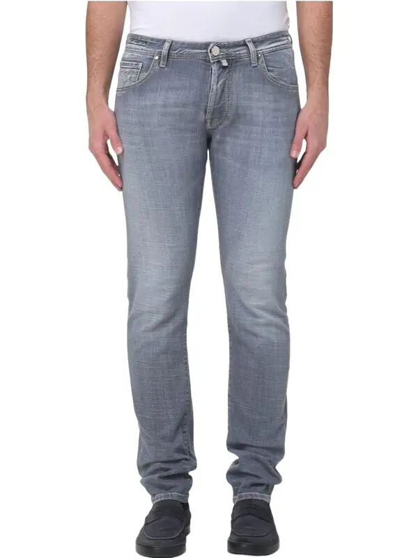 Jacob Cohen Button Closure Five Pocket Jeans - Grey