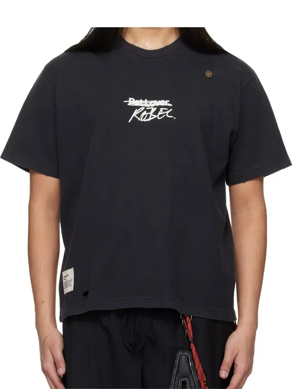 SONG FOR THE MUTE Crew-neck T-shirt - Black