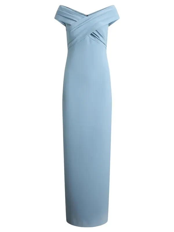 Ralph Lauren Off-the-shoulder Gown - Blue