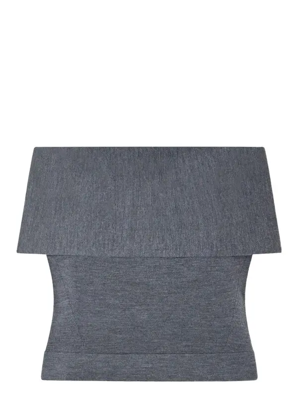 Simkhai Off-shoulder Top - Gray