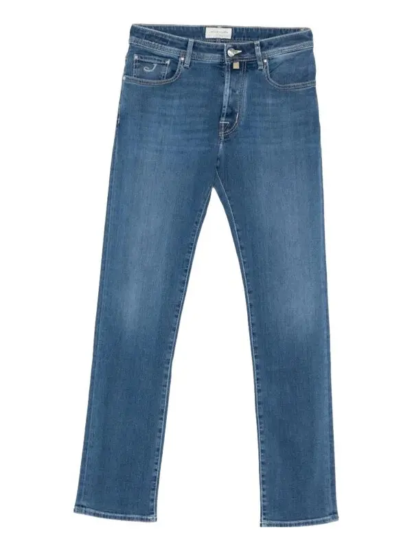 Jacob Cohen Five Pockets Slim Fit Trousers - Medium Blue