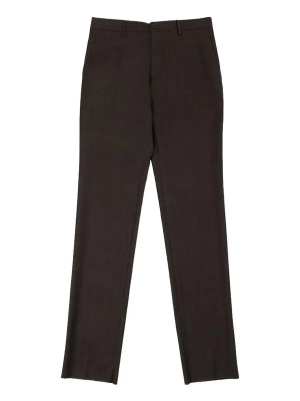 FERRAGAMO Straight Leg Trousers - Black