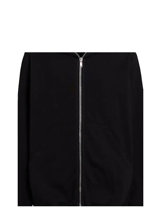 Rick Owens Jumbo Gimp Hooded Cotton Sweatshirt - Black