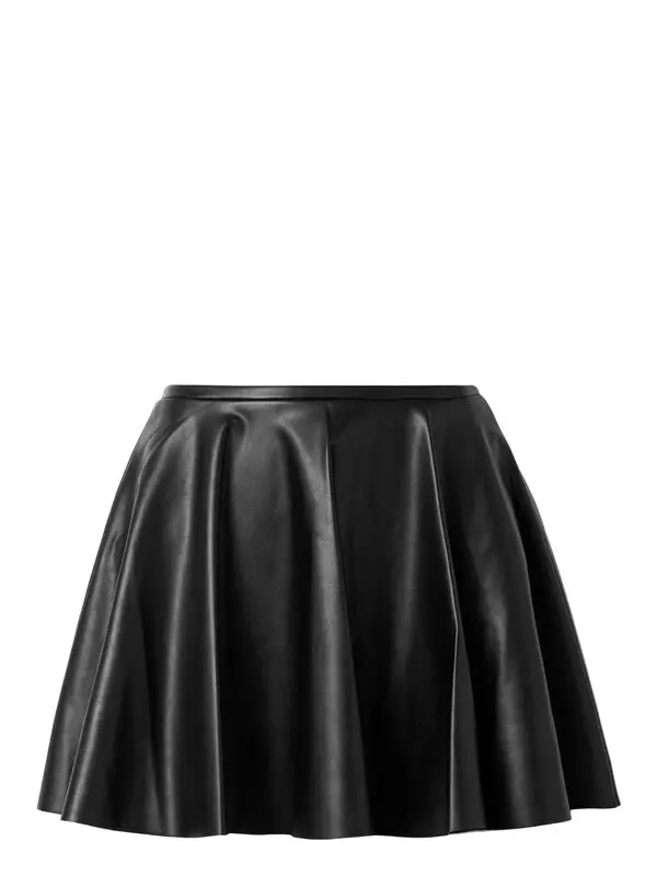 Norma Kamali Pleated Midi Skirt - Black