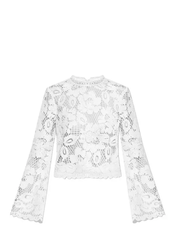 SELF-PORTRAIT Lace Top - White