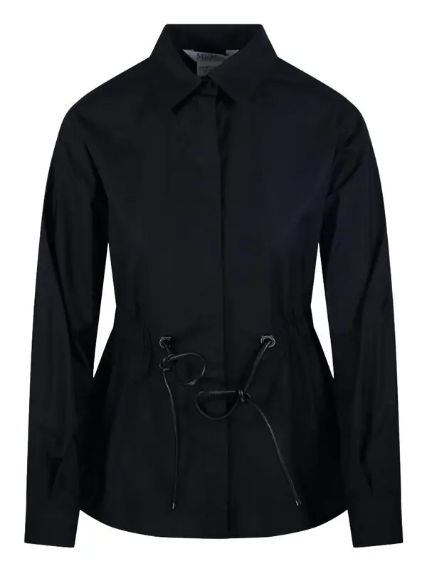Max Mara Tazzina Drawstring Shirt - Black