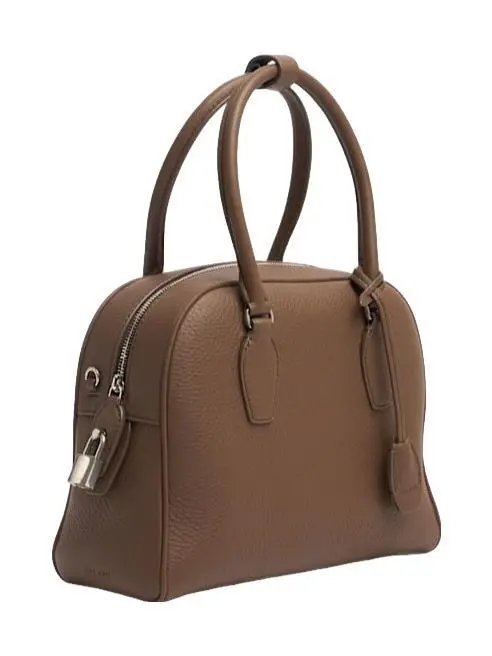 THE ROW Lux Grain Leather Top Handle Bag - Green