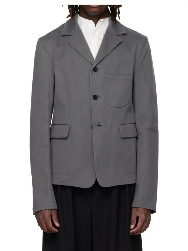 RIER Collared Denim Jacket - Black