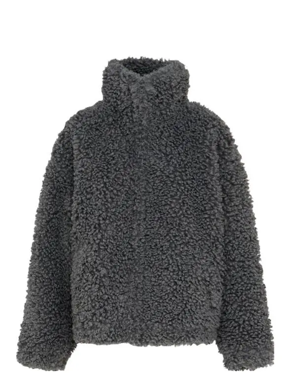 Acne Studios Furry Zip-up Jacket - Black