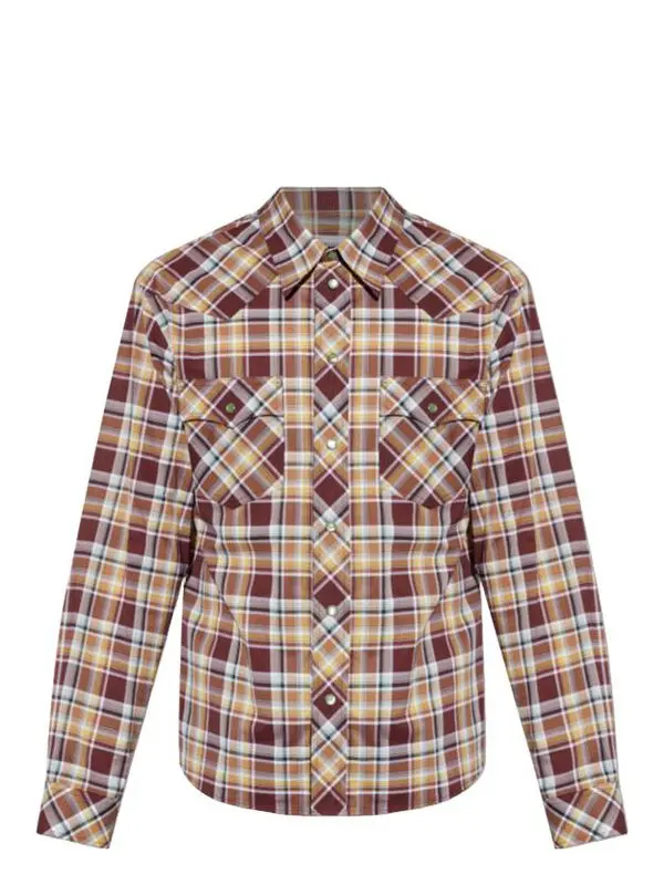 Versace Checked Pattern Shirt - Multicolor