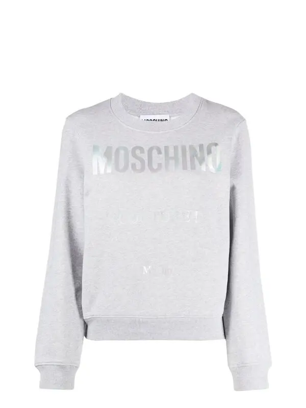 Moschino Printed Crewneck Sweatshirt - White