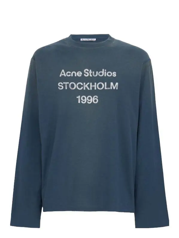 Acne Studios Edden U 1996 Long Sleeve T-shirt - Blue