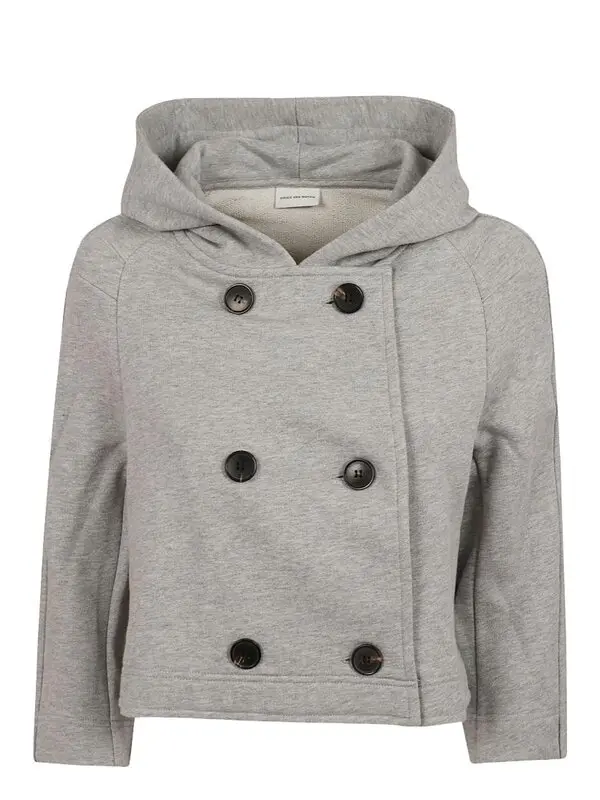 Dries Van Noten Hooded Casual Jacket - Gray