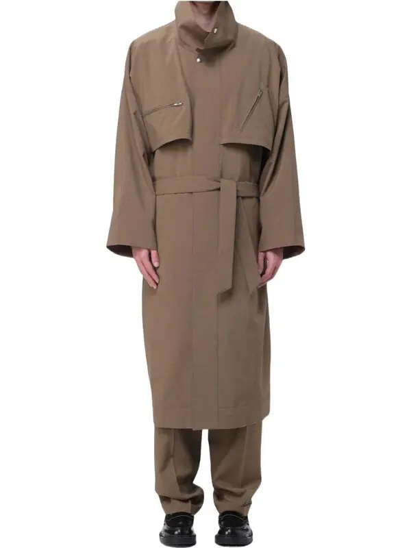 MAGLIANO Long Sleeve Tie Coat - Brown