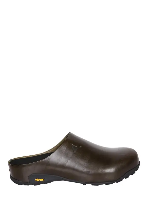 ROA Round-toe Mule Slippers - Black