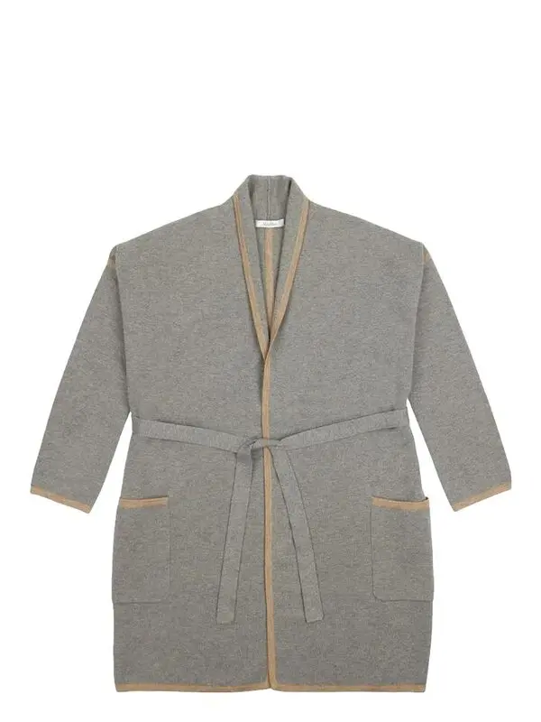 Max Mara Lace-up Cardigan - Gray