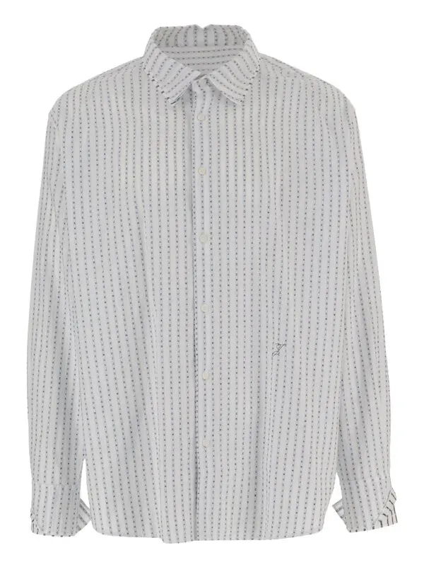 Jacquemus Letro Striped Long Sleeved Shirt - No