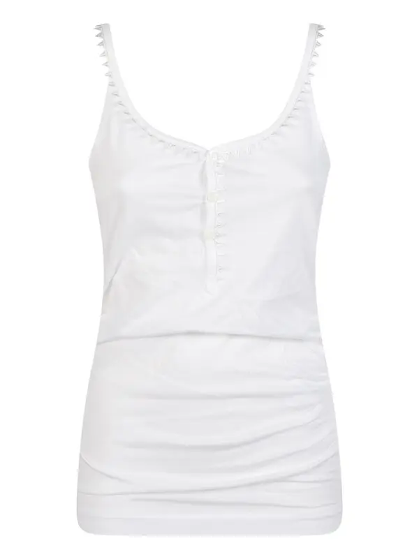Jacquemus Le Debardeur Clavela" Ribbed Tank Top - White
