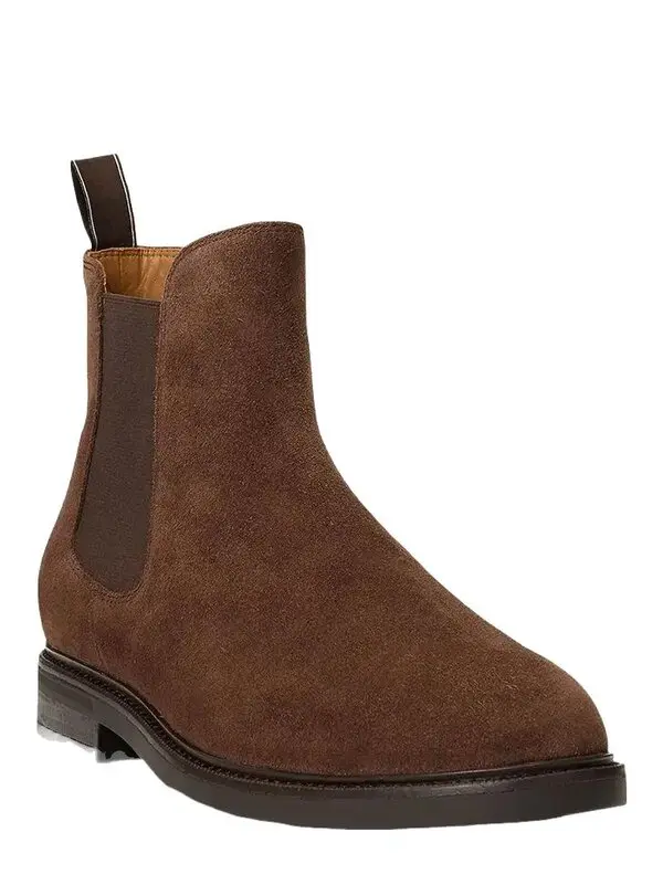 Polo Ralph Lauren Suede Elastic-panel Boots - Brown