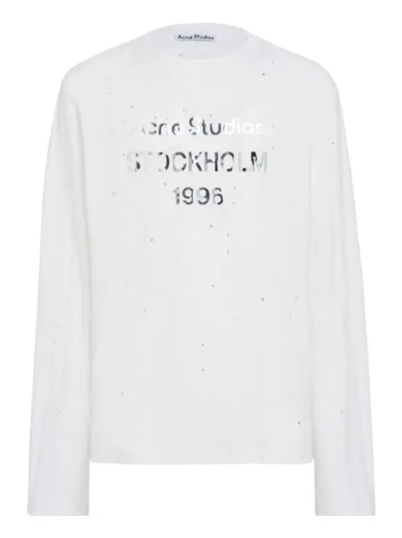 Acne Studios Edden 1996 Cotton Blend T-shirt - White