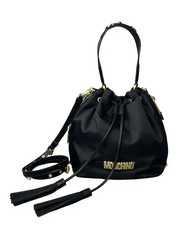 Moschino Top Handle Shoulder Bag - Black