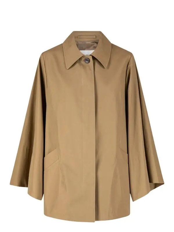Dries Van Noten Long-sleeved Collared Jacket - Camel