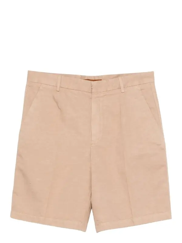 Zegna Belt Loop Shorts - Nude