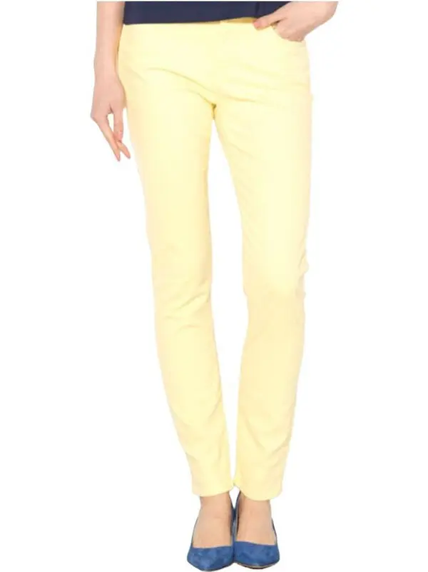 Moschino Cotton Skinny Jeans - Yellow