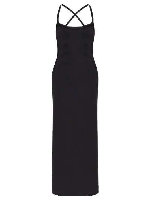Versace Sleeveless Maxi Dress - Black