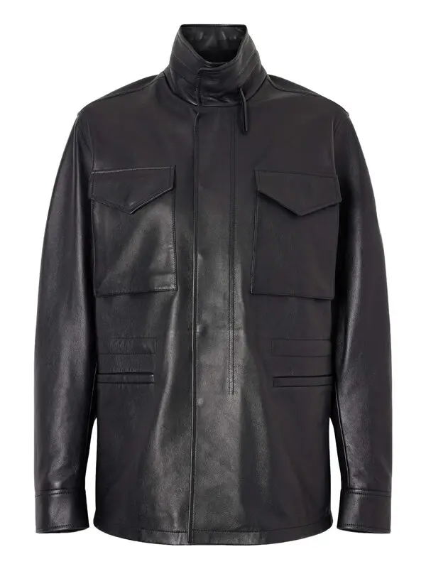 Gabriela Hearst Long-sleeved Leather Jacket - Black