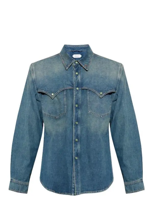 Versace Button-up Denim Shirt - Blue