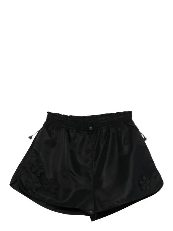 Cecilie Bahnsen Colette Floral Embroidered Shorts - Black